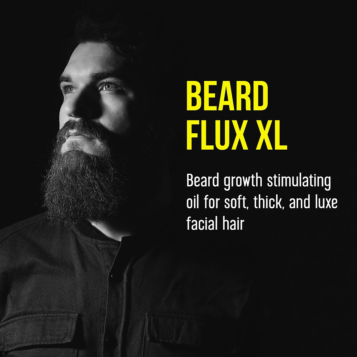 Delta Genesis Beard Flux XL (1 fl oz / 30 ml) | Mustache and Beard Growth Stimulating Oil | Facial Hair Growth Product for Men | Soothing Formulation with Argan, Caffeine, and Jojoba