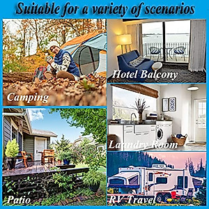 XINHUISHQZ Portable Clothesline with 12 Clothespins, Windproof Travel Clothesline Stretchy Retractable Elastic Laundry Clothes Line for Backyard, Hotel, Outdoor and Indoor Use (1Pack Black)