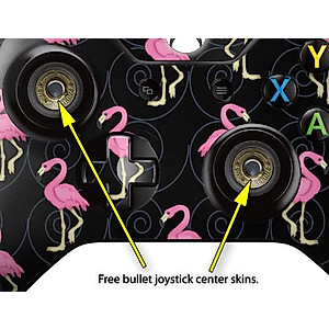 WraptorSkinz Decal Style Vinyl Skin Wrap compatible with XBOX One Original Wireless Controller Flamingos on Black - (CONTROLLER NOT INCLUDED)