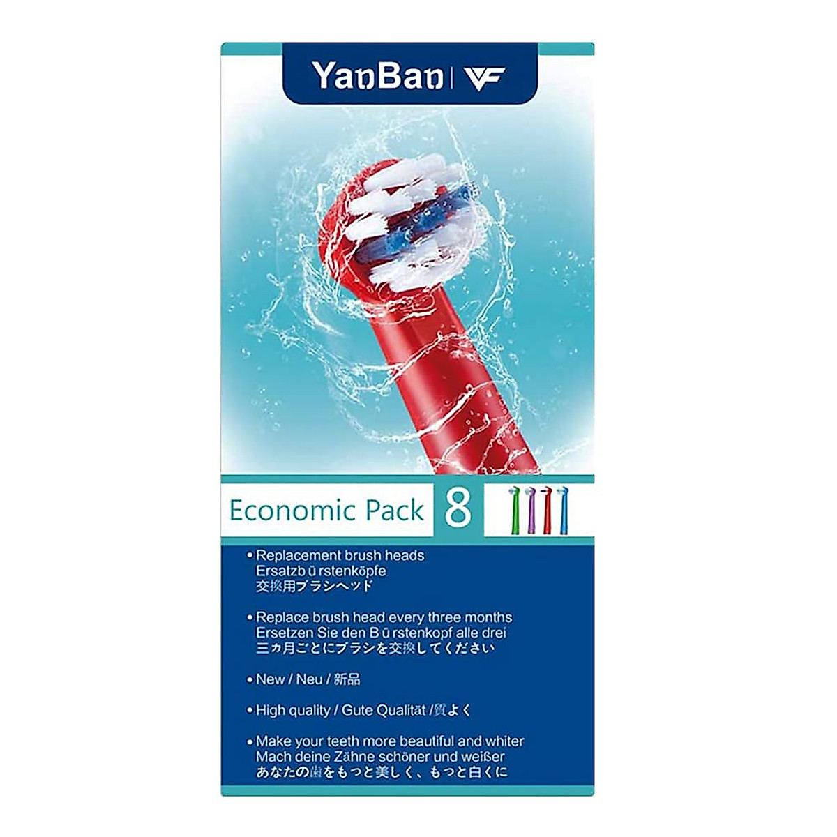 VINFANY 8PCS Kids Electric Toothbrush Heads for Oral B, Replacement Brush Heads for Kids Brush Heads Compatible with Professional Care, Advanced Power