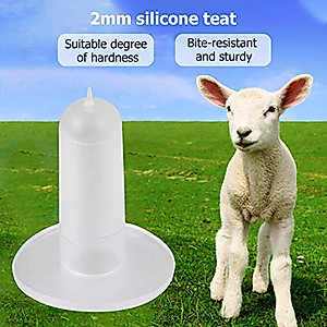 Tofficu Goat Feeding Milk Bucket Bottle Lamb Feeding Bottle with Nipples 850ml Livestock Drink Bottle Jug Goat Calf Milk Water Bottle for Farm Accessories Bottles