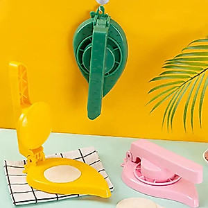 Tortilla Press Dumpling Maker Tool: Tortilla Maker Plastic Dough Presser Tool Mexican Taco Quesadilla Maker Kitchen Supply for Dumpling Pasta Cookies Pizza