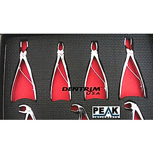 Dentrim Pedo Extracting Forceps - Children Forceps, Orthodontic Pliers, Dental Extracting Surgery Instrument (Set of 7)