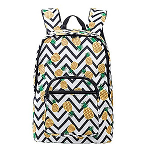 Pineapple Backpack Back Pack Bookbag School Bag for Girls Boys Kids Lightweight Oxford Backpacks for Elementary Middle School College Travel Rucksack Christmas Gifts