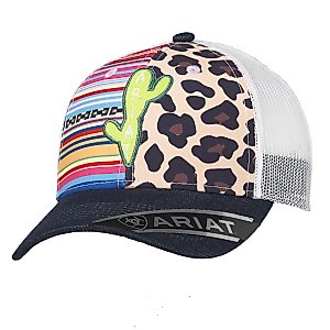 ARIAT Ladies Leopard/Serape Cactus Cap Multi