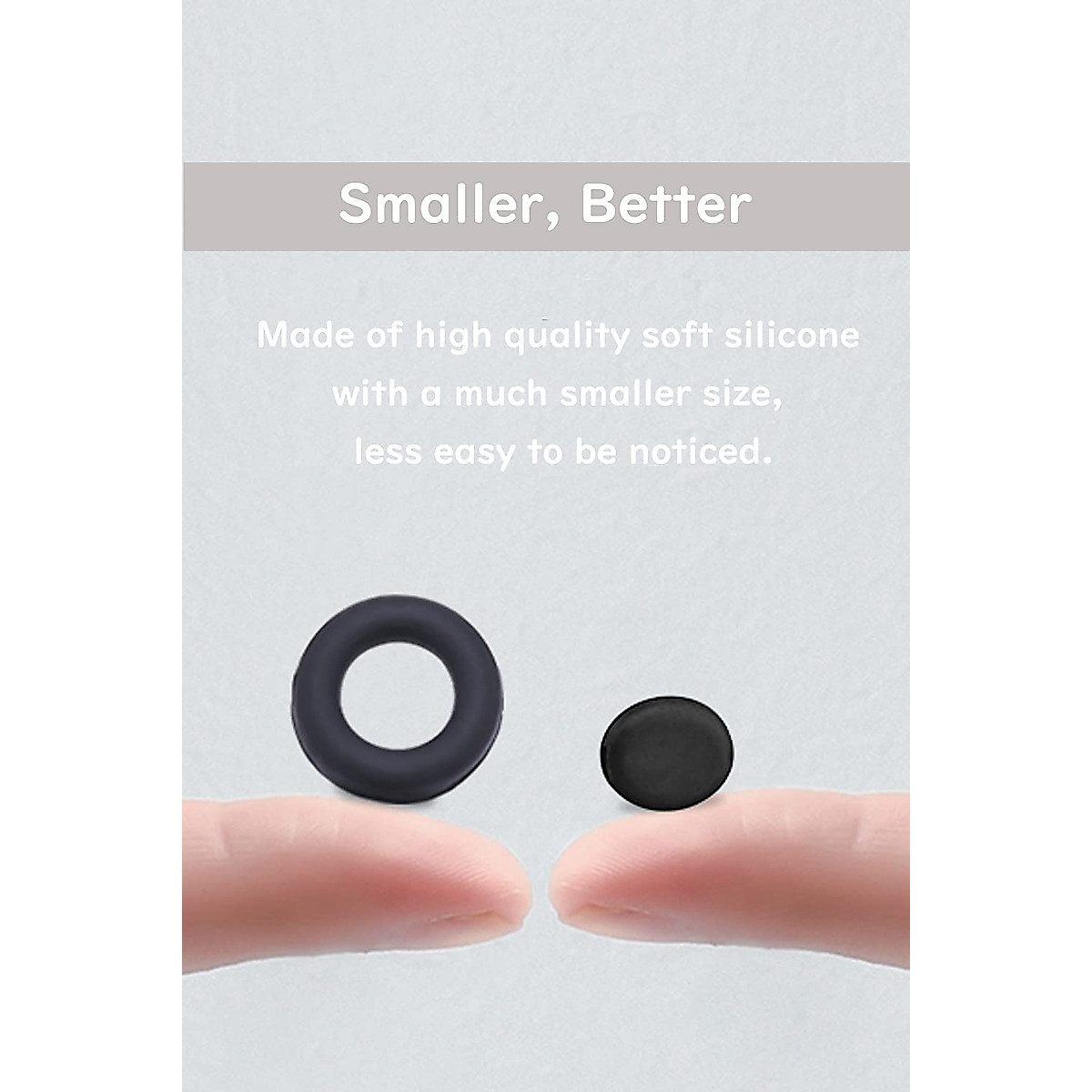 OPUGIT Silicone Eyeglasses Temple Grips Retainer, Mini Round Eyewear Retainer, Anti-Slip Glasses Retainers, Frame Grips for Spectacle, Sunglasses, Glasses, Eyewear, 10 Pairs,Clear