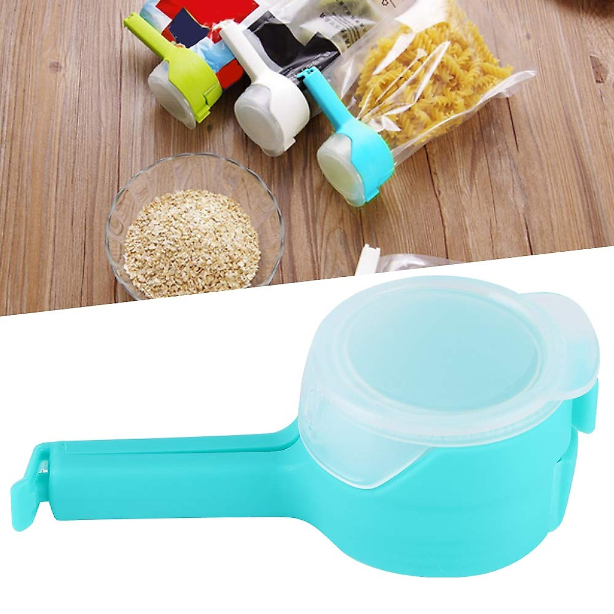 Food Sealing Clip, Chip Bag Clip, PP Household Portable Food Storage Bag Clip Travel Snack Sealing Clip Kitchen Tools Accessory(Blue)