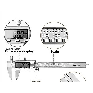 Electronic Digital Vernier Caliper 0-150mm 6 inch Stainless Steel Caliper Gauge Micrometer