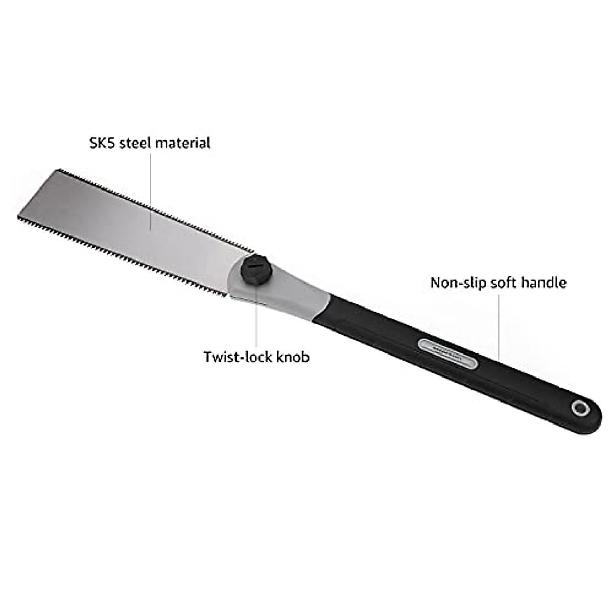 Amazon Basics 2-Piece Pull Hand Saw with Double Edge Blade Cutting For Woodworking - 9.5-inch & 13-inch