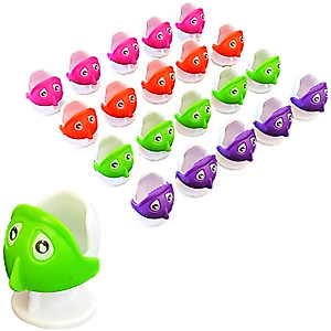 Haktoys Replacement Kit for Fishing Game Board, Non-Magnetic Extra Parts Set - Pack of 21 Fish