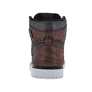 Nike Womens Air Jordan 1 Hi OG Fearless Black/Black-MTLC Rose Gld Synthetic Size 8.5