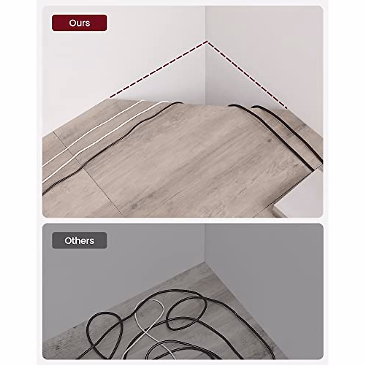 VASAGLE L-Shaped Computer Desk, Industrial Workstation for Home Office Study Writing and Gaming, Space-Saving, Easy Assembly, 58.7”D x 58.7”W, Greige