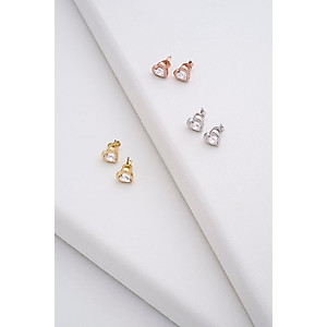Ted Baker London Han Crystal Heart Stud Earrings for Women