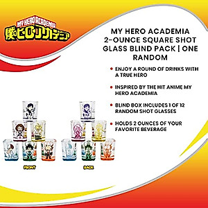 JUST FUNKY My Hero Academia 2-Ounce Square Shot Glass Blind Pack | One Random