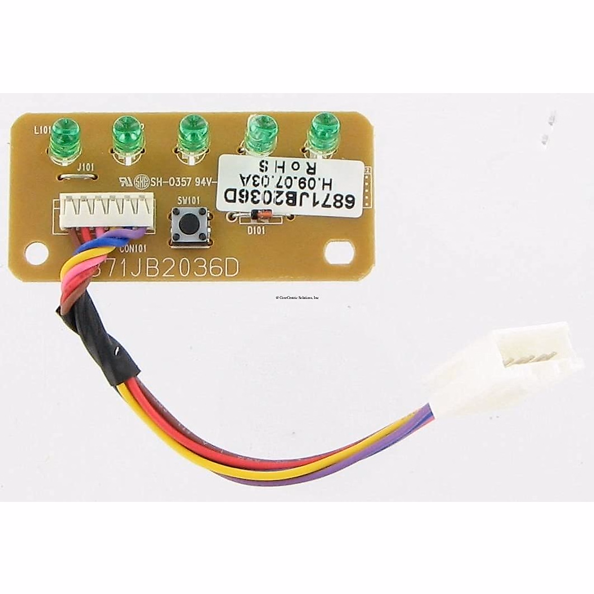 CoreCentric Remanufactured Refrigerator User Interface Replacement for LG 6871JB2036D
