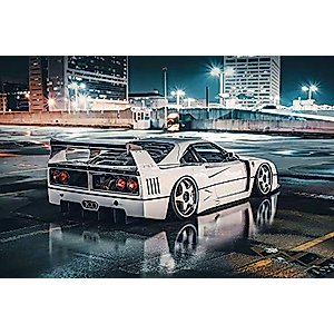 Canvas Art Print of XOTIKS Ferrari F40 - Fine Art Giclee Canvas Print Wall Art. Professional gallery wrap style and ready to hang Photo on Canvas Gallery Wrap Wall Display. (402) (24" x 36")