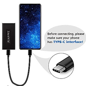 JUANWE 1TB Solid State External Hard Drive USB 3.0 Type-C Portable SSD High-Speed Read & Write Up to 550MB/s & 510MB/s, External Hard Drive for PC/Laptop/Mac, Black