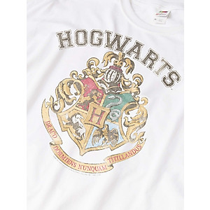Harry Potter Men's Vintage Logo T-Shirt, White, Small