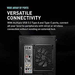 MSI Codex R Gaming Desktop: Intel Core i7-13700F, RTX 4060, 32GB DDR5, 1TB M.2 NVMe Gen3, RGB Fan Cooling, 650W 80+ Gold, Keyboard & Mouse, DIY Friendly, Windows 11 Pro: 13NUC7-069US,Black