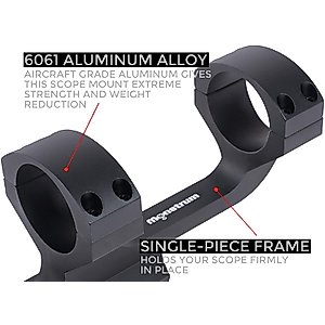 Monstrum 3-9x32 AO Rifle Scope | Flat Dark Earth | Moonstrum Offset Scope Mount with Integrated Level Bubble | Bundle