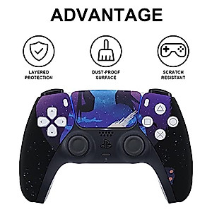 PlayStation 5 Digital edition version sticker protective cover, The Amano Warrior ps5 controller protective shell (compatible with ps5 Digital edition)