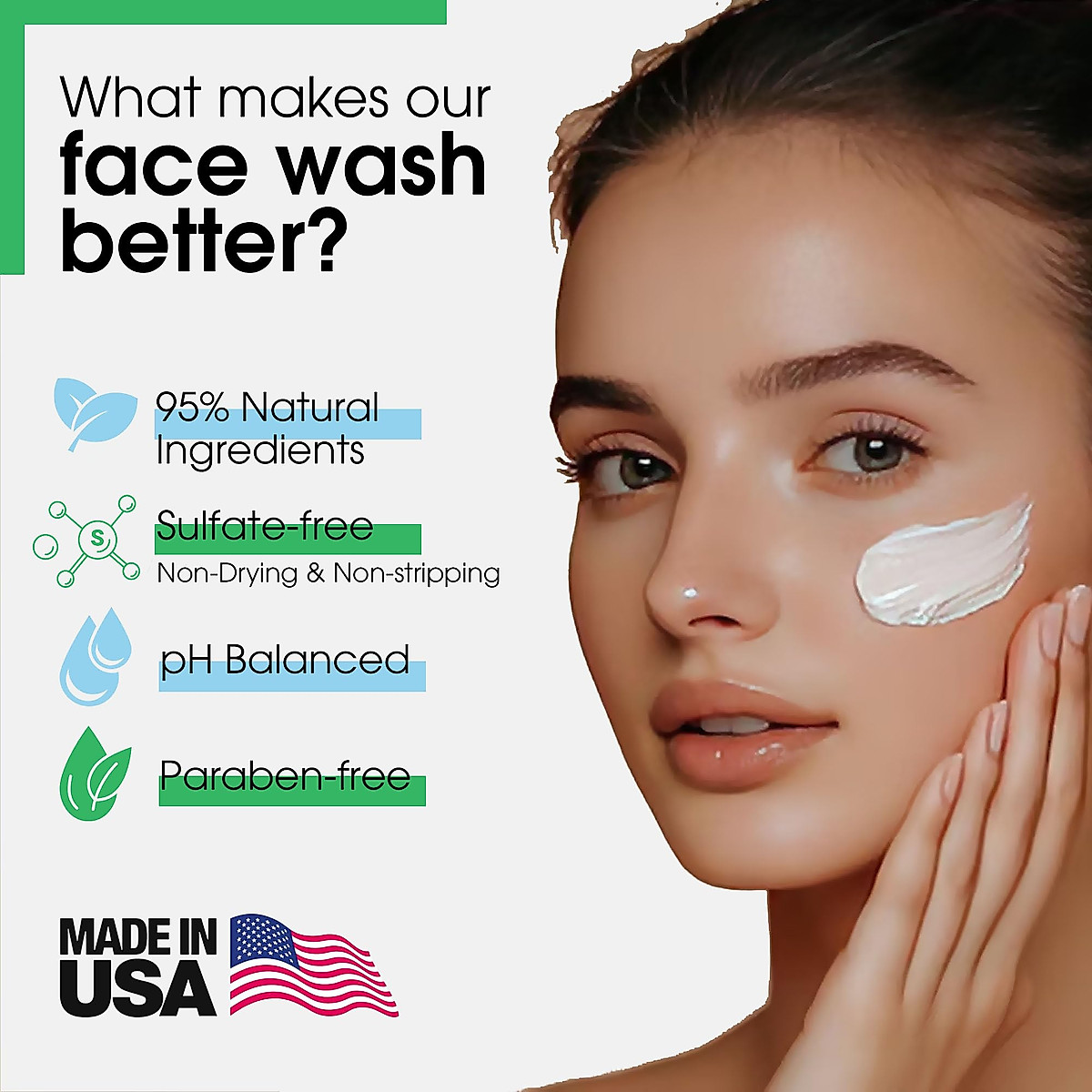 Yes To Cucumbers Daily Gentle Milk Cleanser, Soothing Face Wash That Won't Strip Your Skin & Holds Moisture, With Cucumber Extract, Soy Proteins & Green Tea, Natural, Vegan & Cruelty Free, 6 Fl Oz