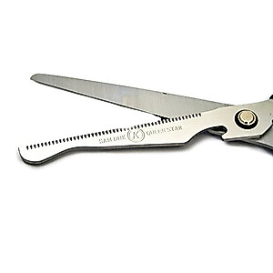 SD Queen Korean BBQ Kalbi Meat Cutting Scissors Large All Purpose Stainless Steel Utility Scissors