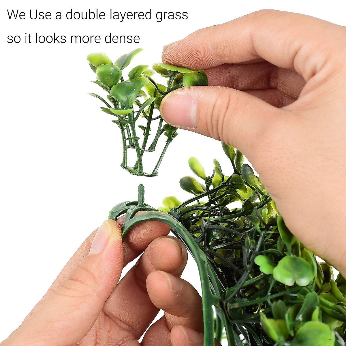 DearHouse 12 Pieces 20"x 20" Artificial Boxwood Panels Topiary Hedge Plant, Privacy Hedge Screen UV Protected Suitable for Outdoor, Indoor, Garden, Fence, Backyard and Decor