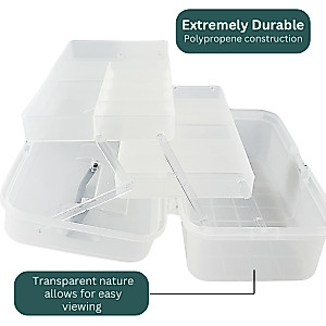 Tiered Storage Box with 3 Shelves