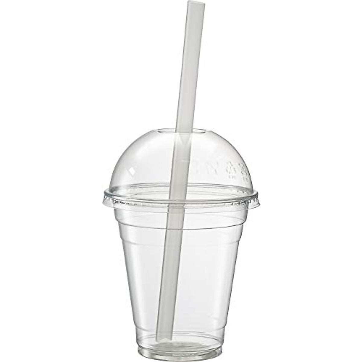 Clear Jumbo Smoothie Straws, Clear Disposable Wide-mouthed Large Milkshake Straws 9'' Inches High / Tall 100 pack
