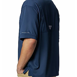 Columbia Men's PFG Perfect Cast Polo Shirt, Breathable, UV Protection Collegiate Navy