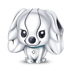 LIGHTDOG 925 Sterling Silver Charms for Bracelets Necklaces Dangle Pendants Beads Charms Fits Pandora Charms Bracelets Jewelry Holidays Gift for Women