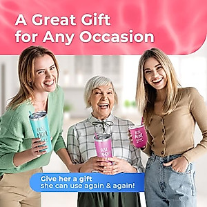 SassyCups Best Mimi Ever Insulated Tumbler Cup with Straw and Lid - Coffee Mug Gift for Grandma - World's Best Mimi Gift From Grandkids for Birthday - New Mimi Tumbler - Grandma, Mimi Gifts