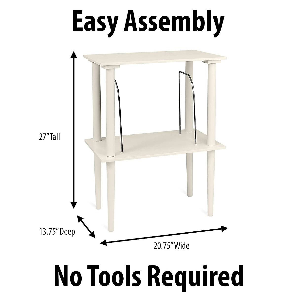 Victrola Innovative Technology Record Stand Turntable White (VA-30-WHT)