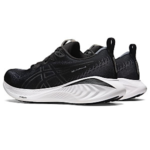 ASICS Men's GEL-CUMULUS 25 Running Shoes, 11.5, BLACK/CARRIER GREY