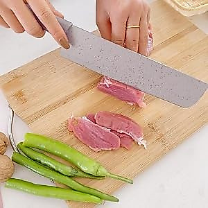 Sumteene Colorful Knife Set, High Carbon Stainless Steel Kitchen Knife Set with Non-Stick Coating and Ergonomic Handle, 6 Pcs Dorm Knife for Dorm,Cooking,Camping,Travel,Gift Box