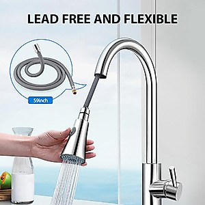 Kitchen Faucet Replacement Hose Compatible with American Standard M922367-007220A, 59-Inch Pull Down Spray Hose (M922367-007220A faucet hose)