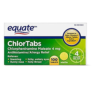 Equate: Chlortabs Tablets Antihistamine (300 ct)
