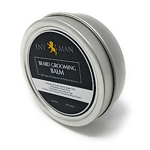 Beard Grooming Balm Leave-in Conditioner - Natural & Organic-2oz Best Facial Hair & Mustache Grooming Wax - Beard Balm with Argan Oil Butter BeesWax