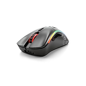 Glorious Model D Wireless Gaming Mouse - 69g Superlight, Lag Free 2.4Ghz Wireless, Up to 71 Hour Battery, RGB, BAMF Sensor, Ergonomic, 6 Buttons - Matte Black