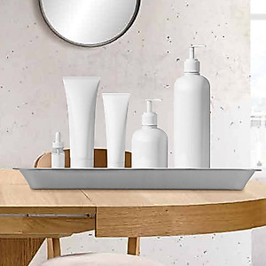 HOZEON 10 Pack Surgical Tray, Stainless Steel Tray, Dental Procedure Tray Lab Instrument Organizer Trays with Seamless Edge for Lab Dental Tattoo Instruments, Silver Flat Type