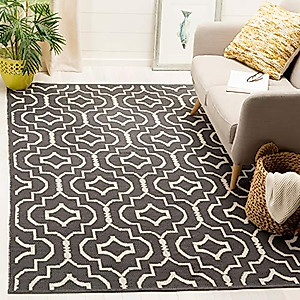 SAFAVIEH Montauk Collection 8' x 10' Navy/Ivory MTK722H Handmade Cotton Area Rug