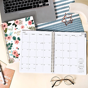 2023 Planner - Planner 2023, with Weekly and Monthly Spreads, 8’’ x 10", Jan 2023 - Dec 2023, Monthly Tabs, Twin-Wire Binding, Thick Paper, Check Boxes, Flexible Cover, Perfect Daily Organizer