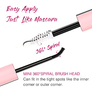 EMEDA Lash Bond and Seal Lash Glue for DIY Eyelash Extensions Strong Lash Cluster Glue for Individual Eyelashes Latex Free by EMEDA (2-in-1 Black Bond and Seal)