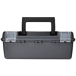 Plano Molding 114-002 13-Inch Compact Tool Box, Graphite Gray with Black Handle and Latches