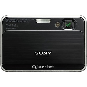 Sony Cybershot DSC-T2 8MP Digital Camera with 3x Optical Zoom (Black)