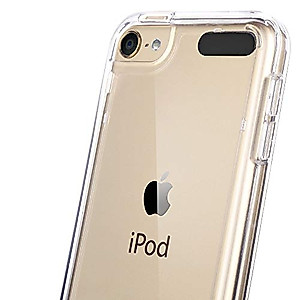 ULAK Compatible with iPod Touch 7 Case Clear, iPod Touch 6 Touch 5 Case with 2 Screen Protectors, [Anti-Yellowing] Slim Soft TPU Bumper Hard Cover for iPod Touch 5th /6th /7th Generation, Clear