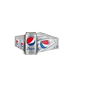 Diet Pepsi Soda, Fridge Pack Bundle, 12 fl oz, 36 Cans