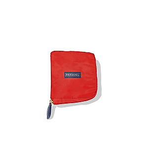 Paravel Fold-Up Mini Travel Backpack | Everyday Lightweight & Packable Nylon Daypack | Bebop Red
