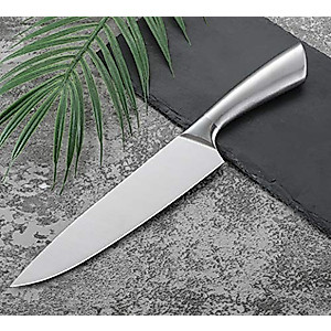 Akatomo 8-inch kitchen knife sharp and wear-resistant integrated chef's knife meat cleaver fruit knife multi-function cooking knife utility knife (chef knife)